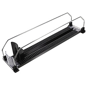 Hemobllo Drinks Organizer for Fridge- Refrigerator Bottle Can Organizer Adjustable Beverage Organizer Glide Pusher Drink Sliding Organizer for Vending Machine Refrigerator