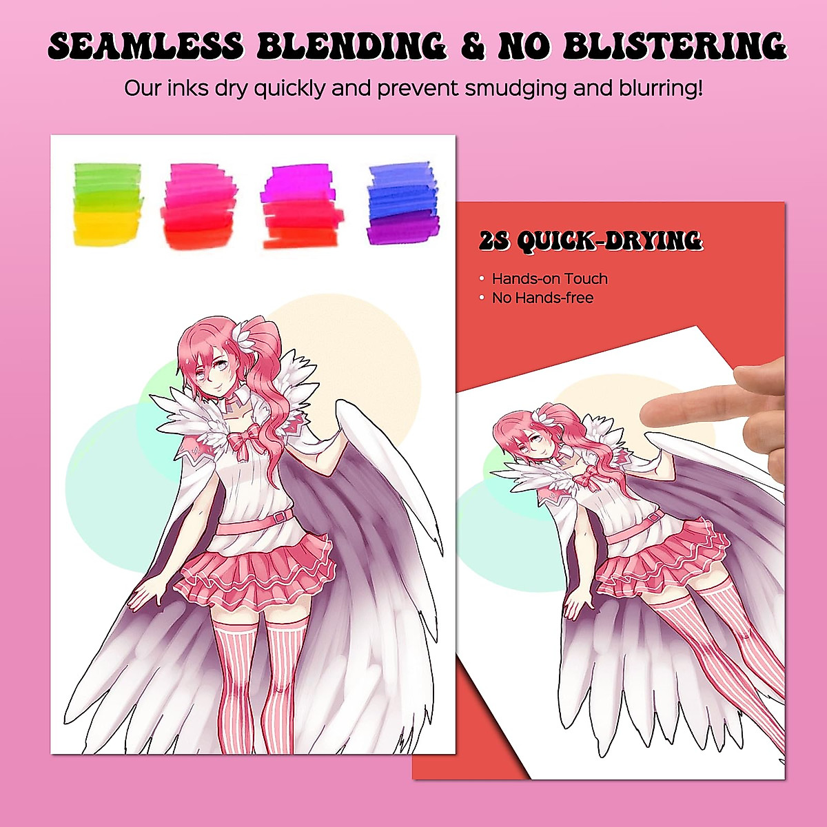 alchilalart 80-Colors Alcohol Based Markers, Alcohol Markers Set, Dual Tip Alcohol Sketching Drawing Markers Animation for Adults Kids