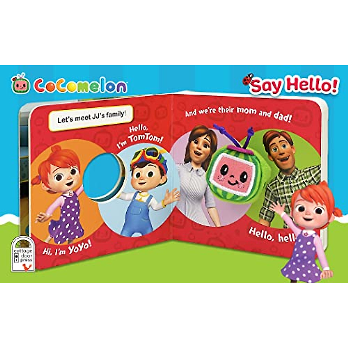 CoComelon Say Hello! Finger Puppet Board Book Ages 0-4