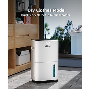 34 Pint Dehumidifier for Basement with Drain Hose & 0.66 Gallon Tank, BRITSOU Dehumidifiers for Home with Auto Shut off, 24HR Timer, Ideal for Home Bedroom Bathroom