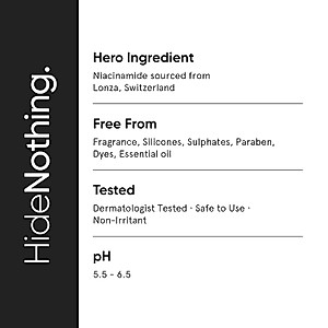 Minimalist 5% Niacinamide Face Serum for Clear Glowing Skin | With 1% Hyaluronic Acid for Hydration | Pore Minimizer for Face | Clears Acne Marks & Blemishes | For Women & Men | 1 Fl Oz / 30 ml