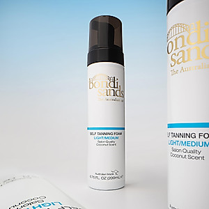 Bondi Sands Self Tanning Foam | Lightweight, Self-Tanner Foam Enriched with Aloe Vera and Coconut Provides an Even, Streak-Free Tan | 6.76 oz/200 mL