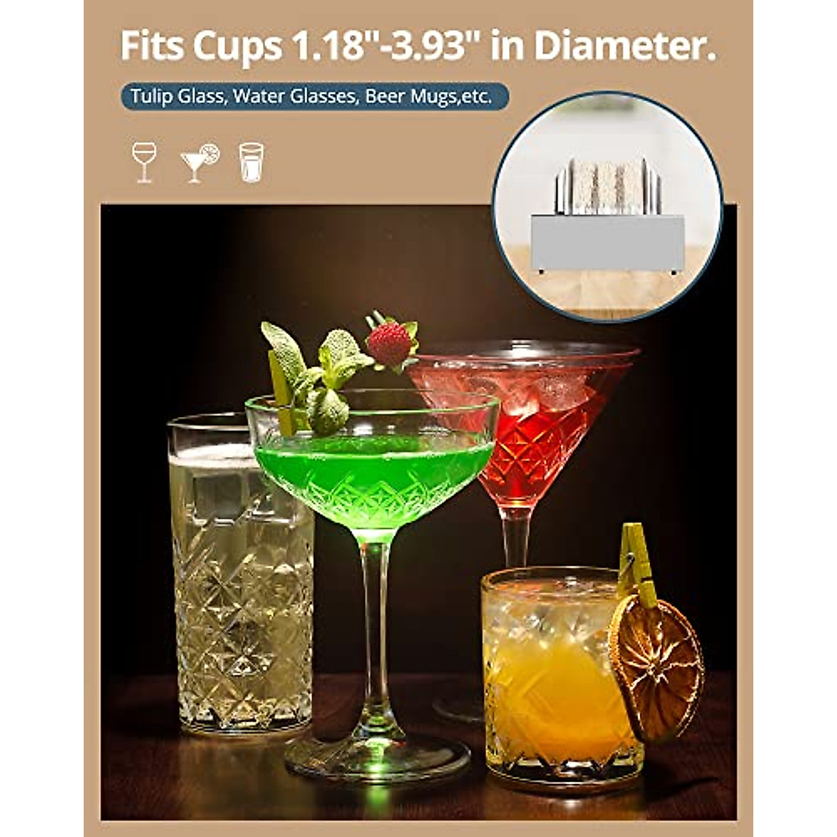 RIEDHOFF GP-8-VC-2 Glass Polisher, Silver