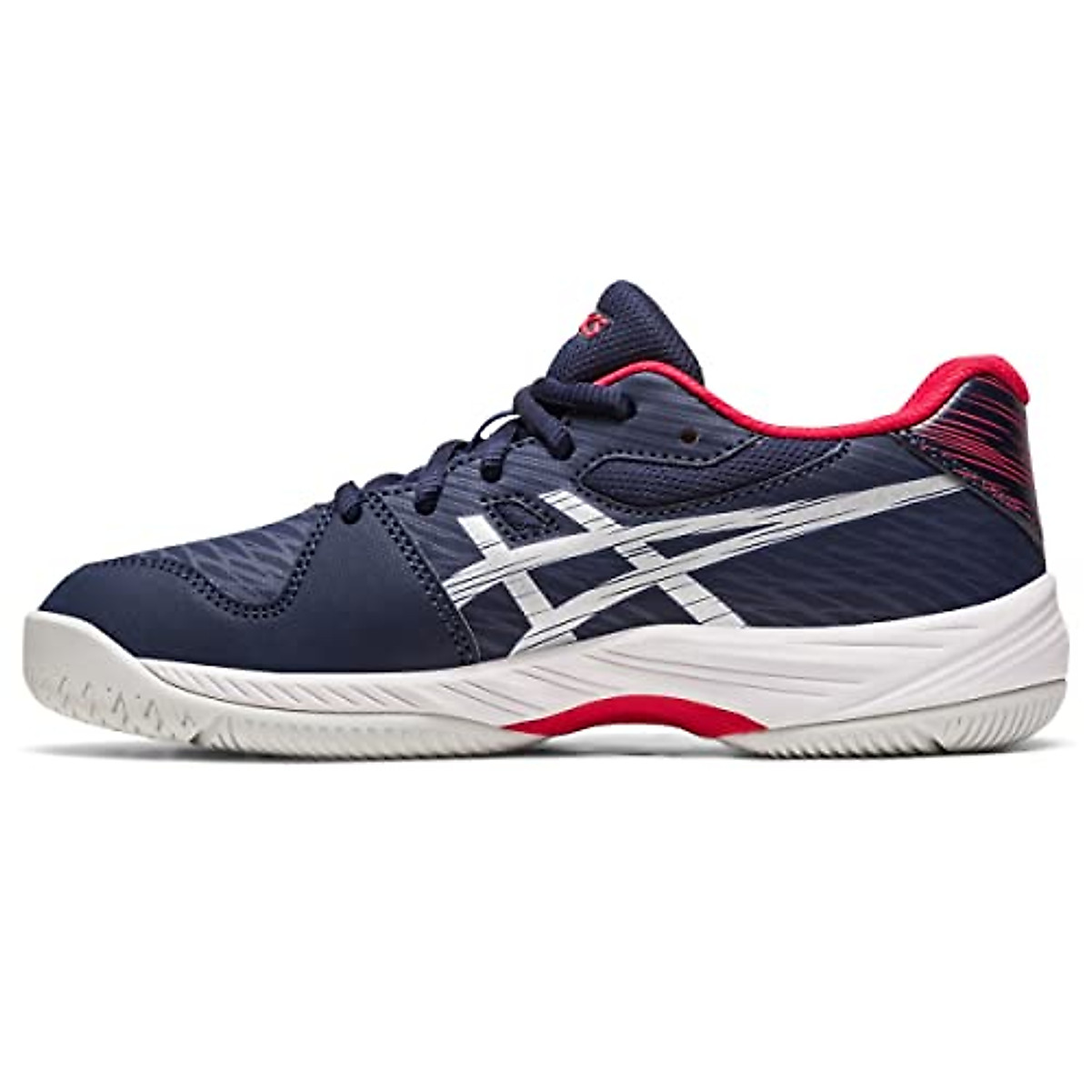 ASICS Kid's Gel-Game 9 Grade School Tennis Shoes, 4, Midnight/Pure Silver