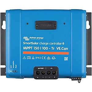 Victron Energy SmartSolar MPPT Tr VE. Can 150V 100 amp 12/24/36/48-Volt Solar Charge Controller (Bluetooth)