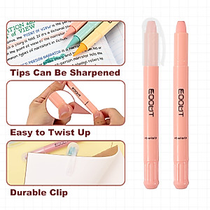 EOOUT Bible Highlighters and Pens No Bleed, 10 Pack Gel Highlighters with Assorted Cute Colors, Extra Smooth, Aesthetic Bible Study Journaling School Supplies, Bible