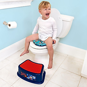 Disney Mickey Mouse 2 Piece Sports Essential Potty Training Set - Soft Potty Seat, Step Stool, 15" D x 11" W x 10" H