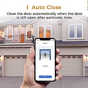 Refoss Smart Wi-fi Garage Door Opener with External Antenna, Upgrade Version, APP Control, Compatible with Alexa & Google Assistant, Auto Close, Up to 3 Garage Doors