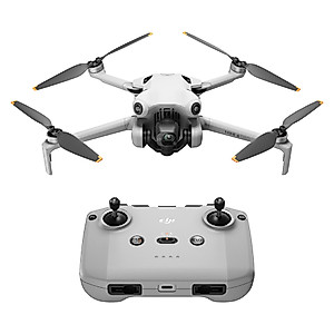 DJI Mini 4 Pro (DJI RC-N2), Drones with Camera for Adults 4K, Under 0.549 lbs/249 g, 34 Mins Flight Time, 20km Max Video Transmission Distance, Omnidirectional Vision Sensing, Mini Drone for Beginners