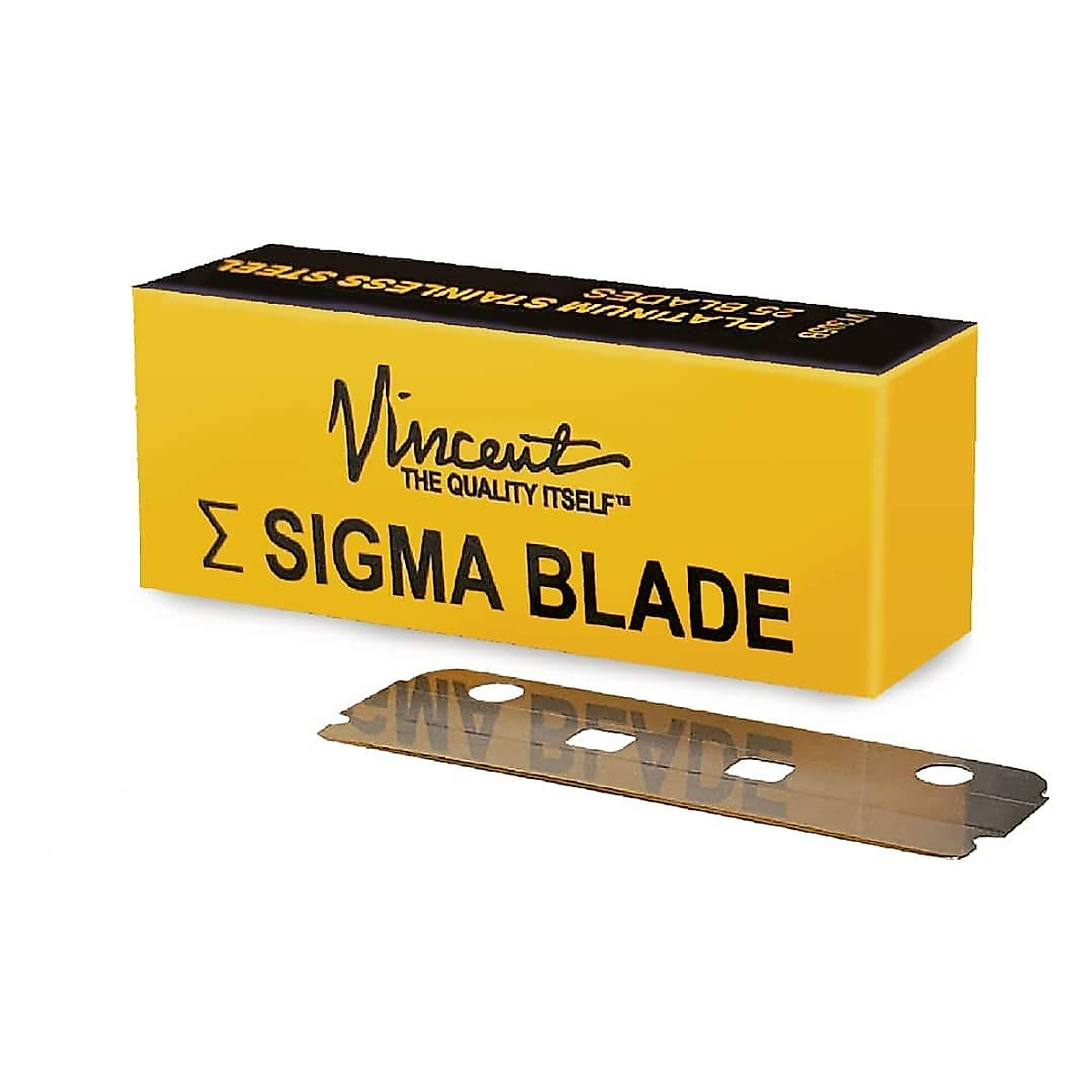 Vincent Sigma Blade 35mm Single Edge Platinum Coated Stainless Steel