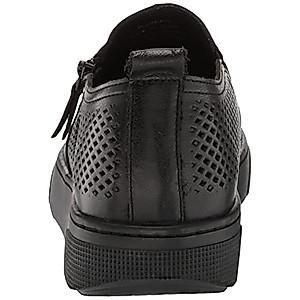 Propét Womens Kate Sneaker, Black, 8 Wide US