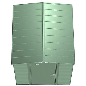 Arrow Select 6' x 7' Outdoor Lockable Steel Storage Shed Building, Sage Green