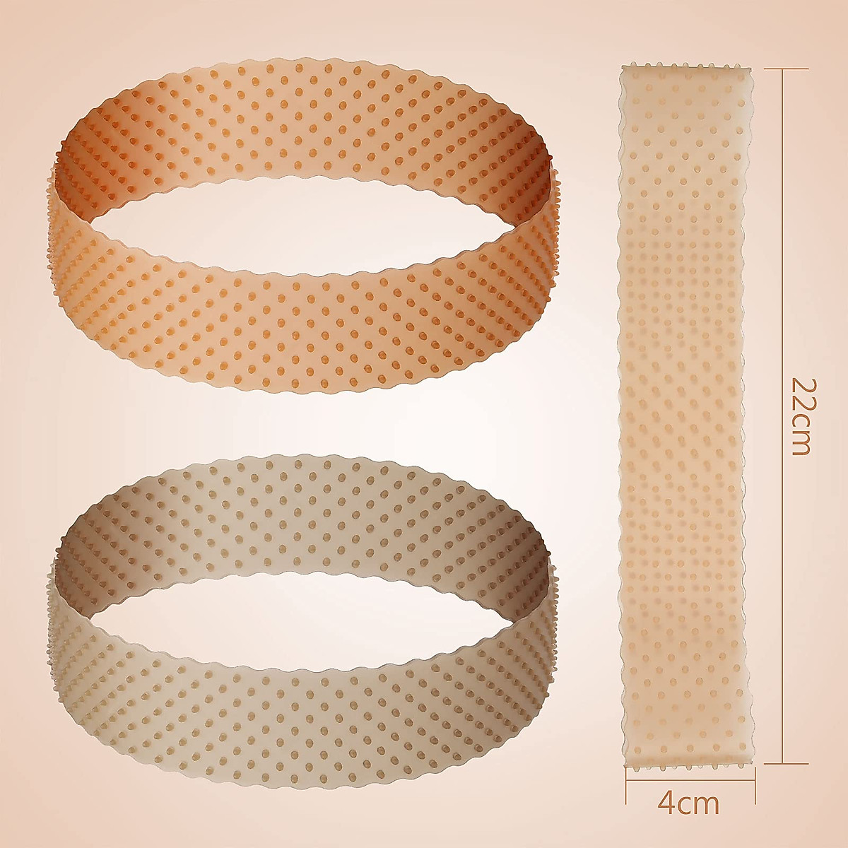 WILLBOND 2 Pieces Silicone Wig Grip Band Adjustable Silicone Wig Headband No Slip Wig Bands Seamless Wig Holder for Men Women Sports Yoga (Light Brown, Dark Brown)