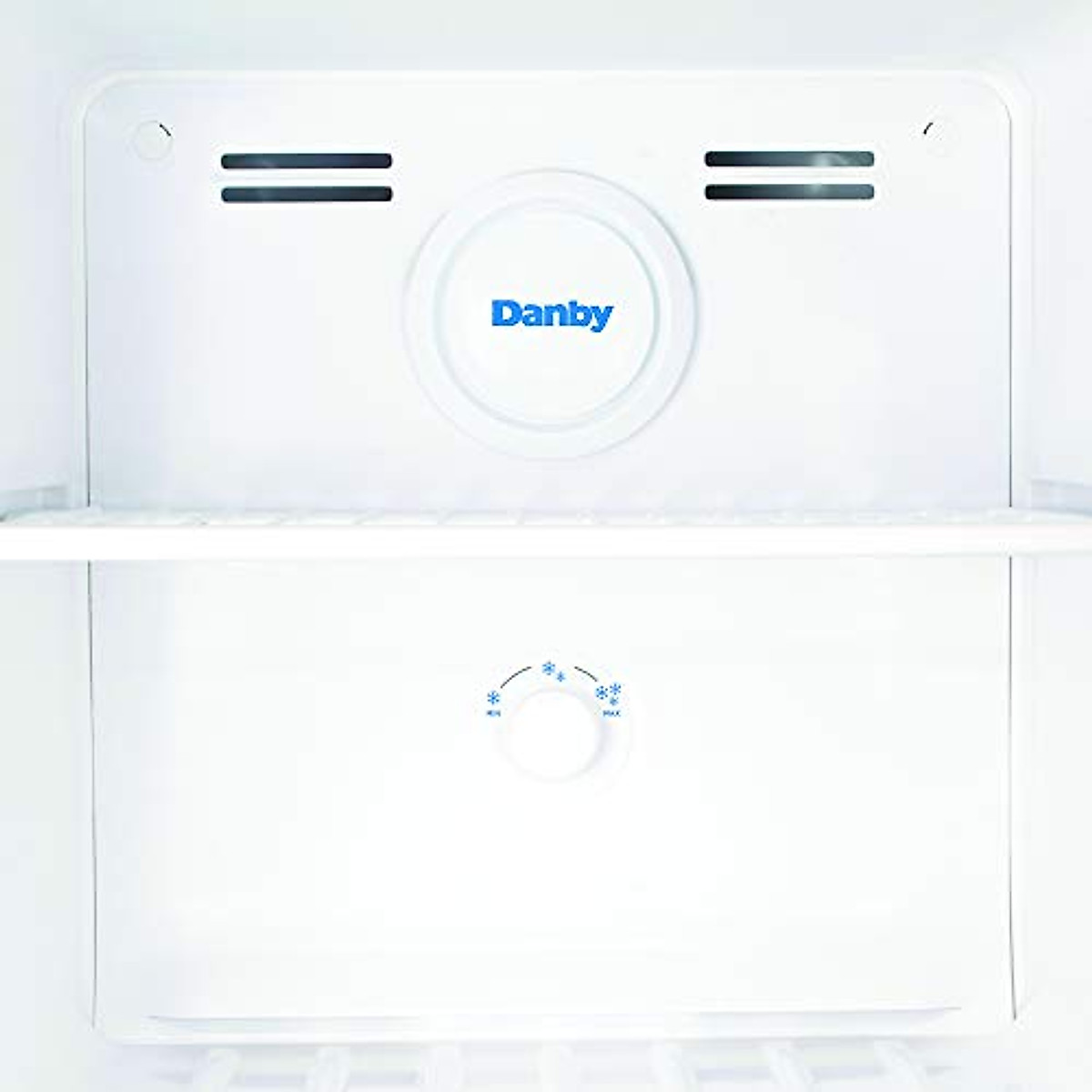 Danby DFF070B1BSLDB-6 7.0 Cu.Ft. Mid-Size Refrigerator, Frost-Free Apartment Fridge with Top Freezer, E-Star Rated, 7, Black Stainless Look