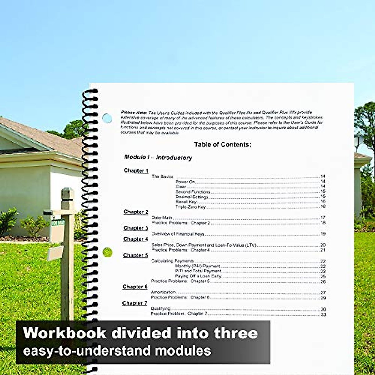 Calculated Industries 2128 Qualifier Plus Training Program Workbook for Qualifier Plus IIIx and IIIfx Real Estate Finance Calculators | 3 Modules: Basic, Comprehensive, Intro to Commercial Investment