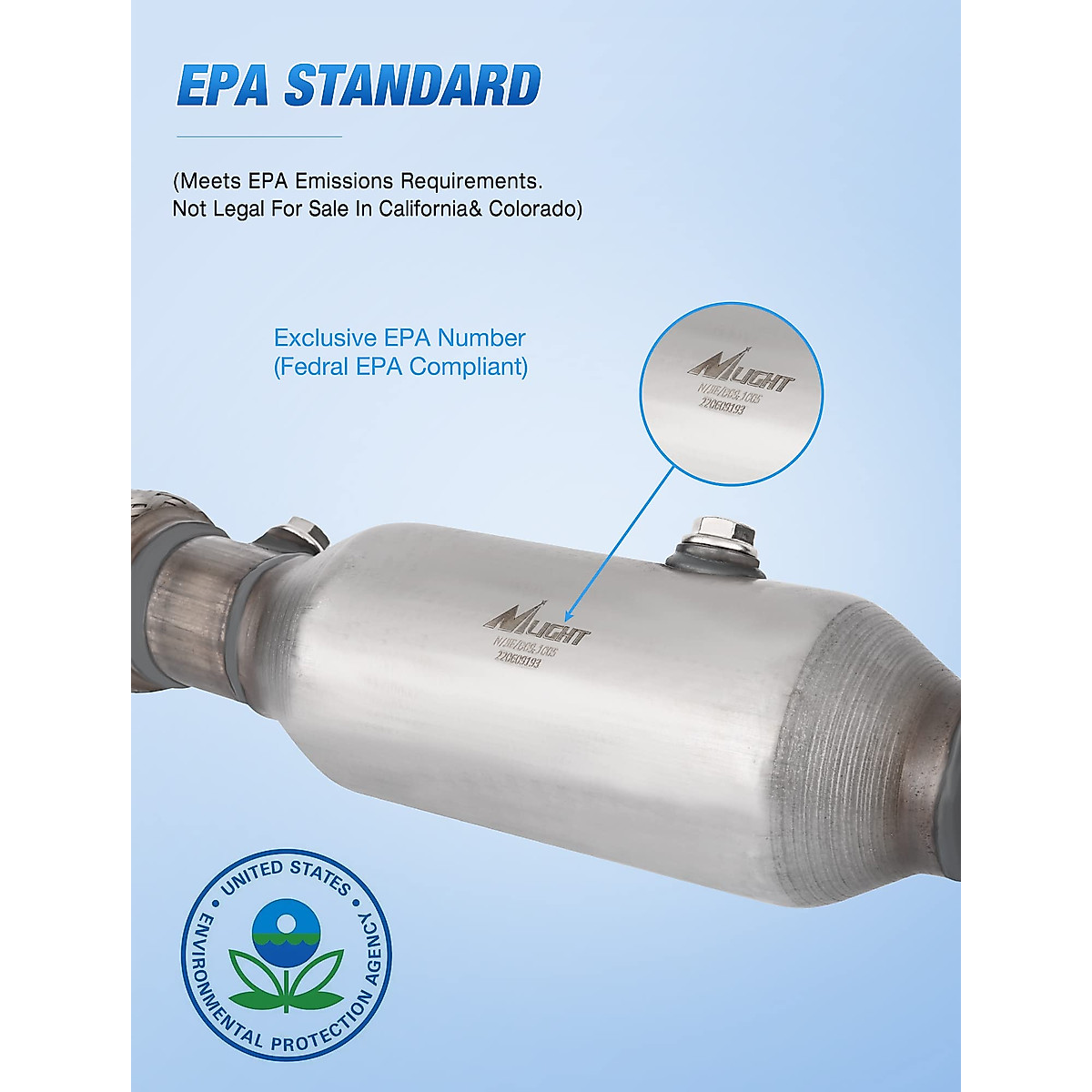 Nilight Catalytic Converter for Chrysler 200 2011-2014 / Sebring 2007-2010 / Dodge Avenger 2008-2012 / Caliber 1.8L/2.0L/2.4L F.W.D only 2007-2012 / Journey 2009-2018 / Jeep Compass Patriot 2007-2017