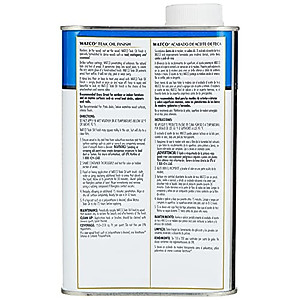RUST-OLEUM, Quart Watco A67141 Teak Oil Finish, Clear, 32 Fl Oz