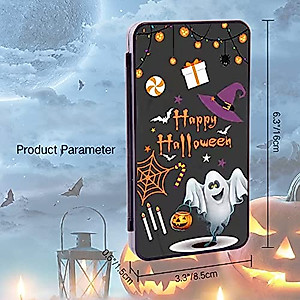 PERFECTSIGHT Cute Game Card Case for Nintendo Switch/Switch Lite/OLED, 24 Game Holder Cartridge Case for Game Cards and 24 SD Cards, Kawaii Portable Compact Storage Box (Halloween)