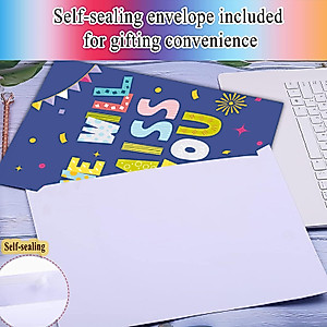 We Will Miss You Card,Farewell Party Decorations, Jumbo Farewell Card With Envelope, Going Away Gift for Coworker Men Women, Goodbye Good Luck Retirement Card Guest Book Party Supplies (14x22iinch)