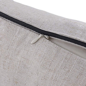 JWH Sheep Throw Pillow Cover Decorative Rectangle Cushion Cover Applique Accent Pillow Case Handmade Pillowcase Bed Couch Bedroom 12x20 Inch Beige Black