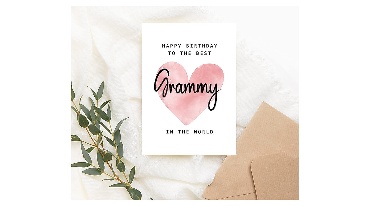 Best Grammy Birthday Card - Perfect Gift for Mom