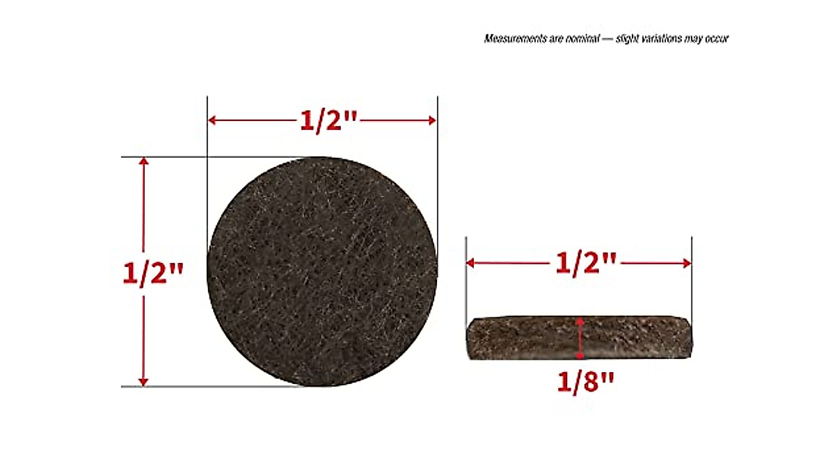 Shepherd Hardware Self-Adhesive Felt Pads – 24 Pack