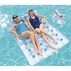Gcxzb Swimming Ring Beach Water Inflatable Loungers Floating Row, Swimming Pool Float Inflatable Toy Adult & Child Floating Bed Water Recreation Chair