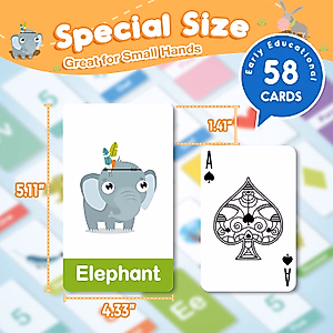 Flashcards Learning Toys for Toddlers 1-6 Years, Educational Toys for Preschool Learning Colors Shapes Numbers Animals Alphabet Flashcards for Kids Christmas Stocking Stuffers Gifts
