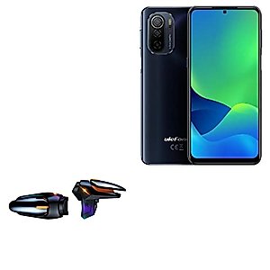BoxWave Gaming Gear for Ulefone Note 13P (Gaming Gear by BoxWave) - Touchscreen QuickTrigger Auto, Trigger Buttons Autofire Gaming Mobile FPS for Ulefone Note 13P - Jet Black