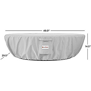 Real Flame A590 fire-Pit, Riverside Oval Cover