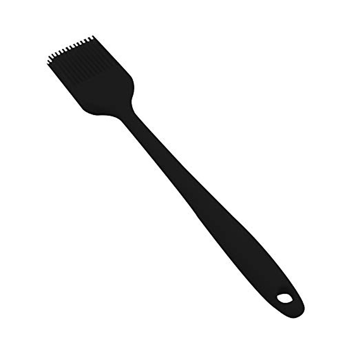 KUFUNG Silicon Basting Brushes, Heat Resistant Pastry Brushes, Spread Oil Butter Sauce Marinades for BBQ Grill Barbeque & Kitchen Baking, Cooking (M, Black)