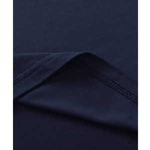 Latuza Women's Viscose Long Sleeves Top Jogger Pants Pajamas Set L Navy