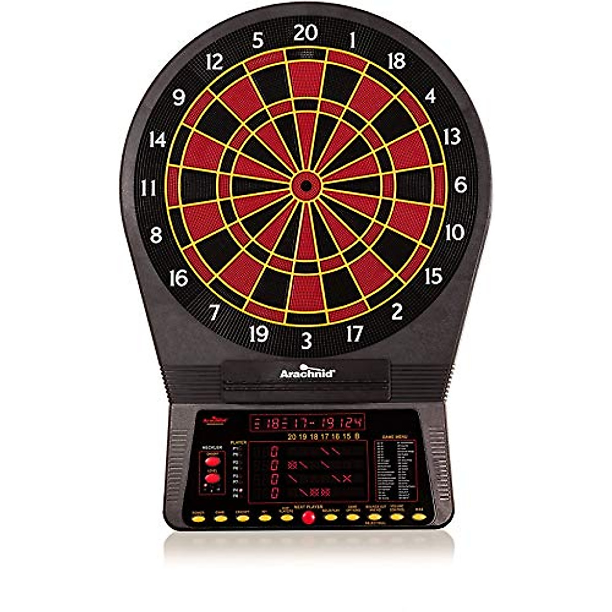 Arachnid Cricket Pro 800 Electronic Dartboard with NylonTough Segments for Improved Durability and Playability and Micro-thin Segment Dividers for ReducedBounce-outs , Black