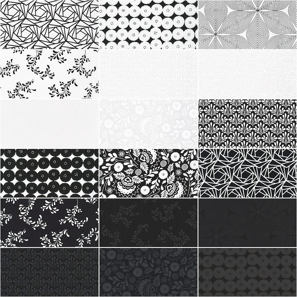 Jardin Noir Ten Square 42 10-inch Squares Layer Cake Robert Kaufman Fabrics TEN-1115-42