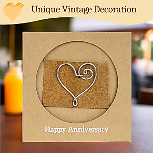 NIBIBALA 10 Year Anniversary Card Gifts, Aluminum/Tin Anniversary For Him, Her, Wife, Husband, Couple, Women, Men, 10th Anniversary, Happy Anniversary Card For Traditional Wedding Anniversary By Year