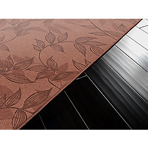 Brumlow Mills Entwined Simple Floral Home Indoor Area Rug with Colorful Print Pattern, Perfect for Living Room Decor, Dining Carpet, Bedroom Mat, Entryway or Kitchen Rug, 2'6" x 3'10", Red