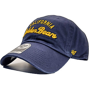 '47 Cal Hat (Berkely Golden Bears) Mens Womens Clean Up Adjustable Cap, Navy Blue, One Size
