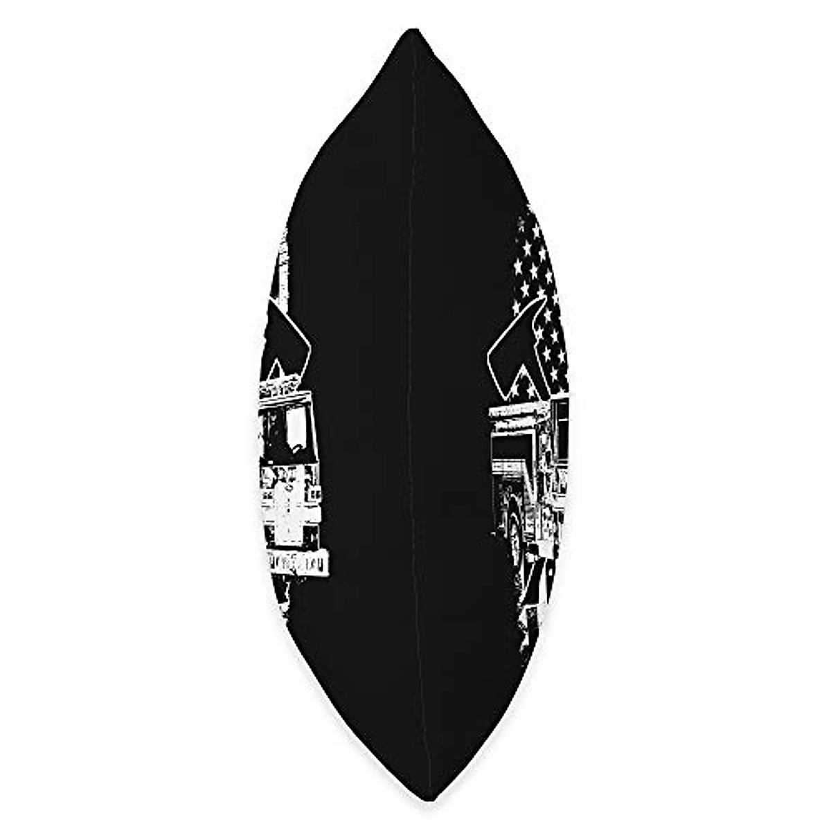 JonFriday USA Fire Department Firefighter USA Flag Fire Truck Firefighter Thin Red Line Fireman Throw Pillow, 18x18, Multicolor