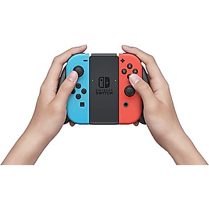 Nintendo 2020 Premium Switch 32GB Console Family Holiday Essential Bundle - Neon Red/Neon Blue Joy-Con, Super Mario Odyssey, TMLTT 128GB MicroSD Card, HDMI Cable