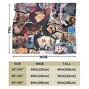 Blanket Chris Wood Soft Flannel Fleece Throw Blanket Soft Flannel All-Season Room Decoration Carpets (50"x40")