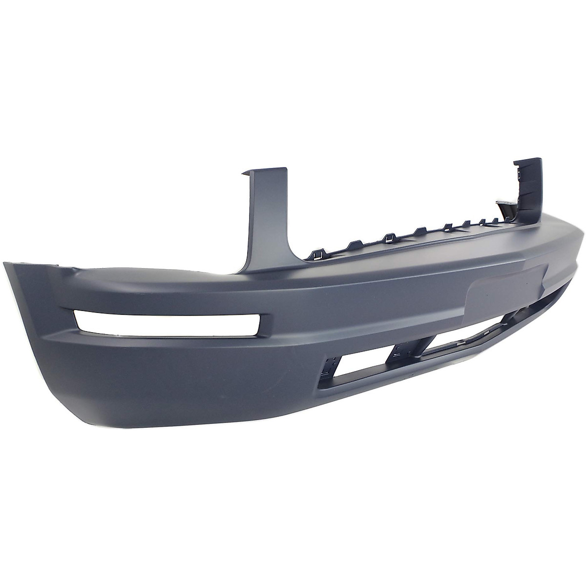 Evan Fischer Front Bumper Cover Compatible with 2005-2009 Ford Mustang, Primed For Models With Fog Light Holes With turn signal light holes With Pony Package FO1000574