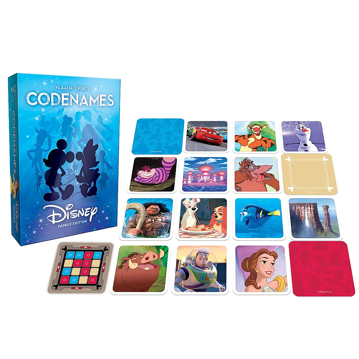 Codenames Family Edition | Best Family Board Game for All Ages | Featuring Disney Characters and Artwork | 2+ Player Board Game | Perfect for Disney Fans