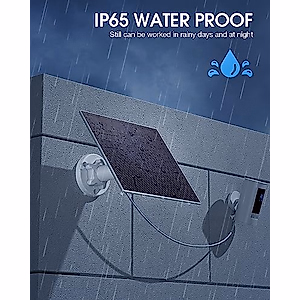 EBL Solar Panel Compatible for Ring Camera, 5V 5W Portable Camera Solar Charger Compatible for Spotlight Cam Battery and Stick Up Cam Battery 2nd & 3rd Gen