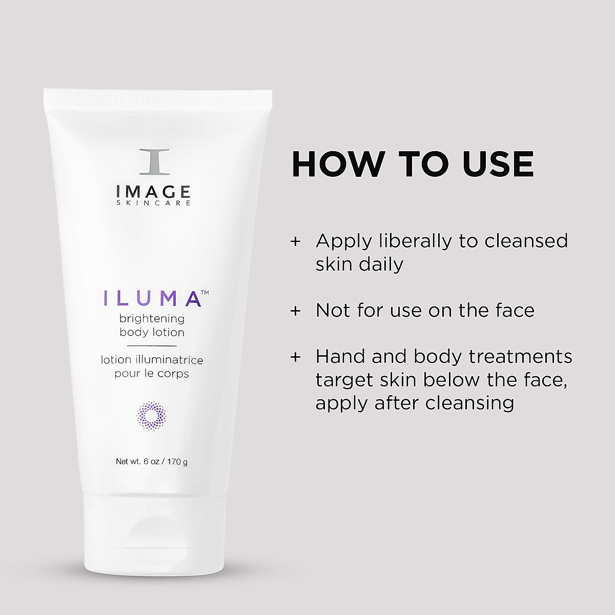 IMAGE Skincare, ILUMA Intense Body Lotion, Brightening Body Moisturizer with Vitamin E for Even Skin Tone and Luminous Glow, 6 oz