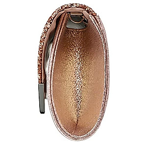 Vistatroy Women Glitter Sequins Envelope Evening Bag Handbag Party Bridal Clutch Purse (Rose Gold)