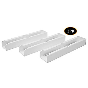 Storage Theory Food Pouch Slider Organizer for Kitchen Pantry, Cabinet and Refrigerator - Peel and Stick Storage for Applesauce, Yogurt, Baby Food Pouches - 3 pk