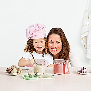 ZYHOONE Ice Cream Pint Containers Replacement for Ninja Creami Pints and Lids,Compatible with NC301 NC300 NC299AMZ Series Ice Cream Maker,with 4 Scoops,Dishwasher Safe Gray/Pink/Green/Blue