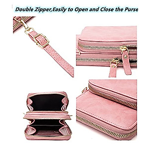 ISYSUII Crossbody Bags for Women for Samsung Galaxy Note 9 Cell Phone Wallet Purse with Credit Card Holder Adjustable Shoulder Strap Leather Handbag Clutch for Women Girls Gift,Black