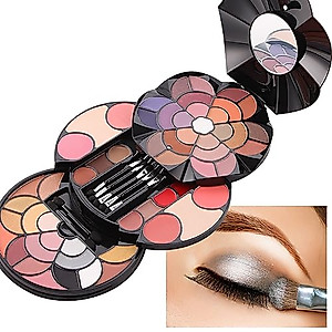 57 Colors Pumpkin Makeup Set (Type Y) for Halloween, Professional Makeup Kit for Women Full Kit, High Pigmented Eyeshadow Palette for Beginners, Make up Gifts for Girls and Teens