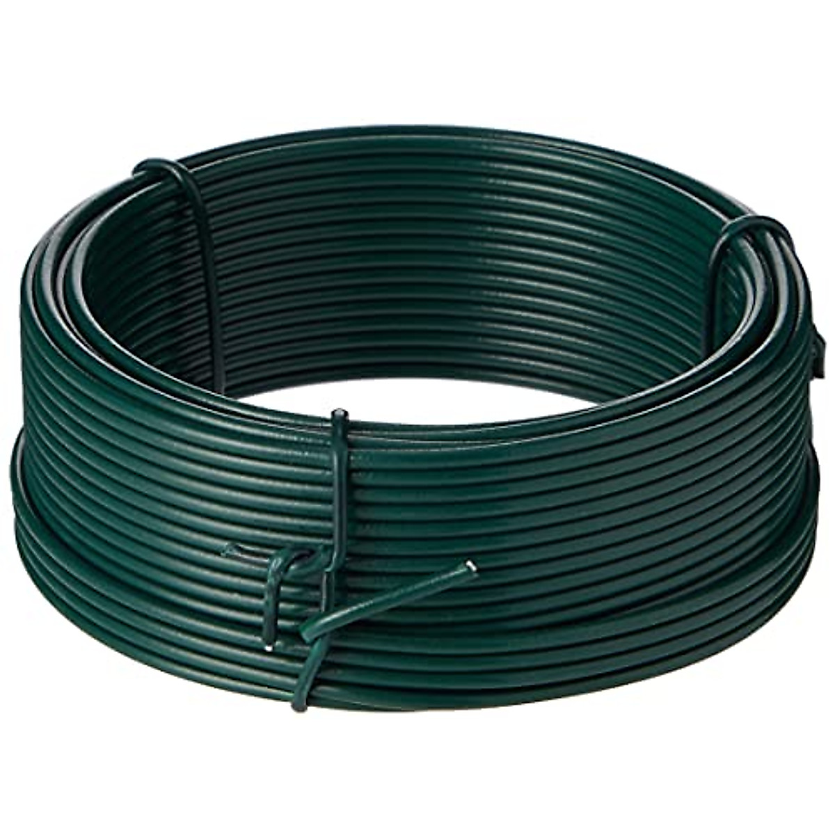 Bulk Hardware BH00135 Plastic Coated Garden Wire, 12 Gauge x 49', Green